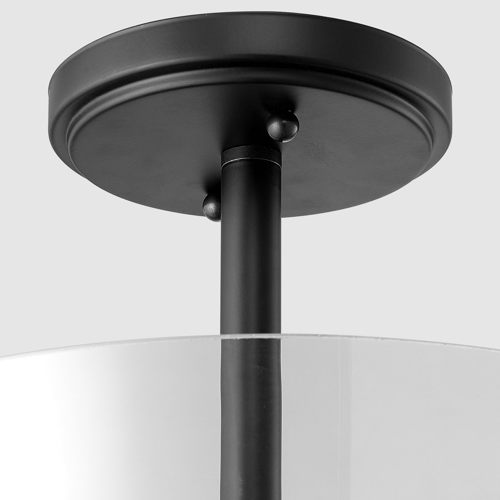 Kreios Inverted Lamp Semi Flush Mount Ceiling Light 2-Light - 2 Colors ...