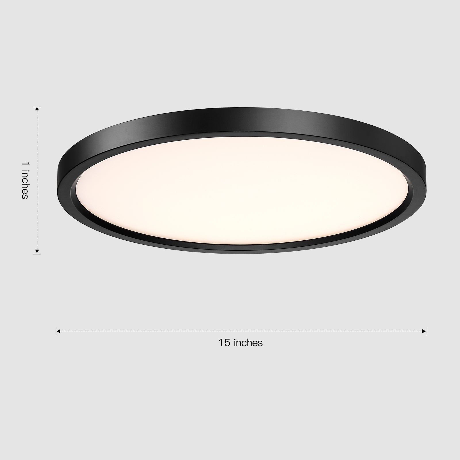 Atals Huge LED Flush Mount Ceiling Light 15" - 3 Colors – Lightania