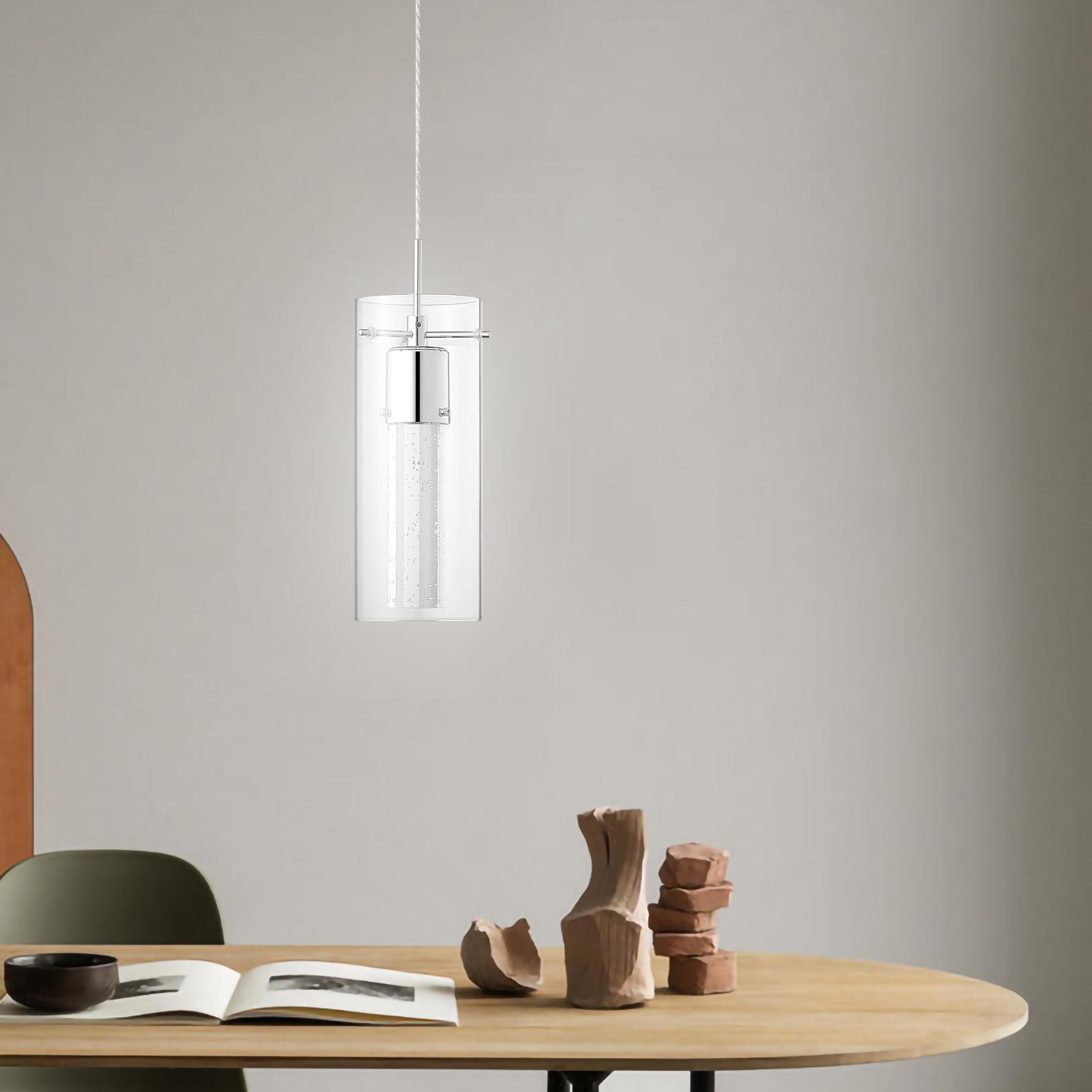 Cassandra Droplet Infused Glass LED Pendant Light - 3 Sizes – Lightania